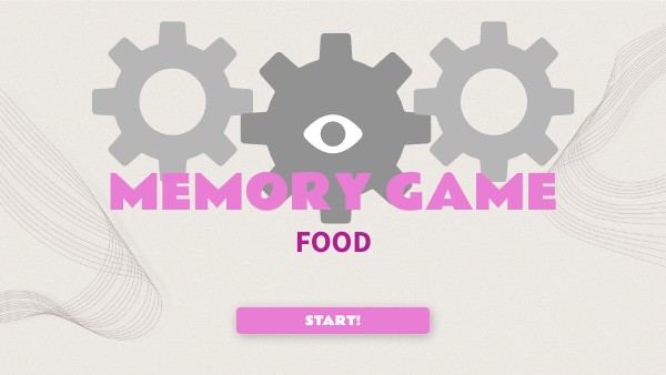 MEMORY GAME - FOOD | Genially
