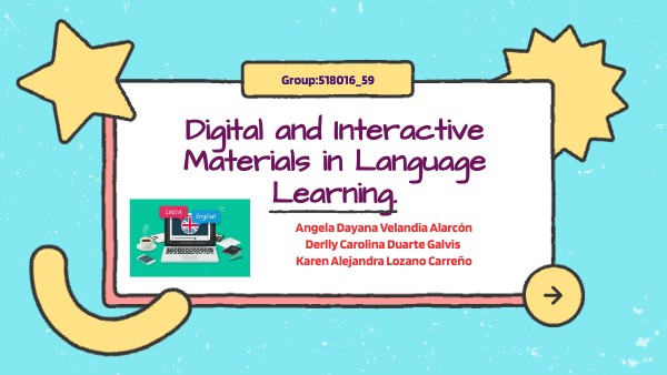 Digital and Interactive Materials in Language Learning. | Genially