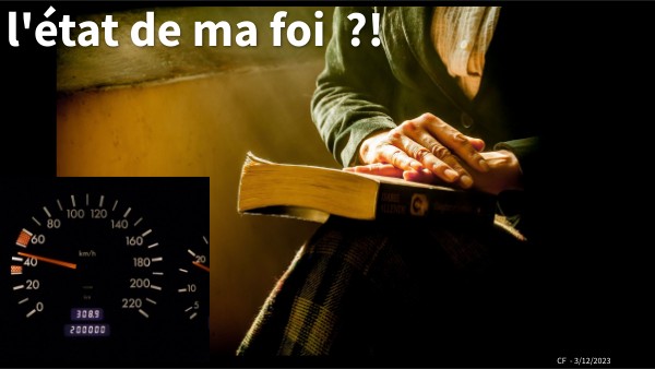 l'état de ma foi
