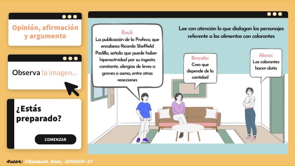 Ejercicio opinión, afirmación y argumento | Genially