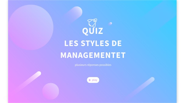 Les styles de management | Genially