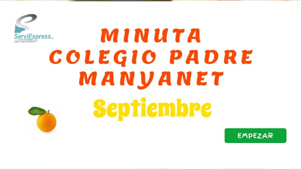 Minuta Manyanet Septiembre