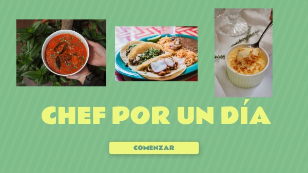 Elije tu receta | Genially