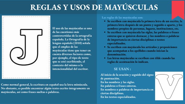 Reglas y usos de mayúsculas
