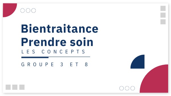 les concepts : bientraitance et prendre soin | Genially
