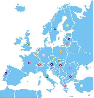 Mapa destinos Erasmus | Genially