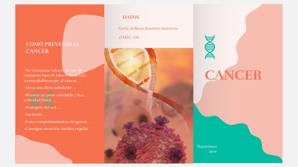 Triptico del cancer | Genially
