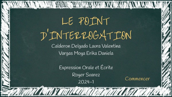 Le point d'interrogation | Genially