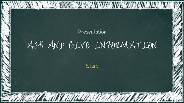 Ask and give information | Genially