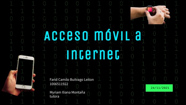 Acceso móvil a internet