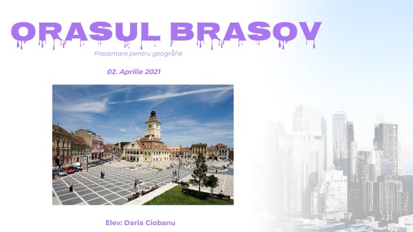 Despre Brasov | Genially