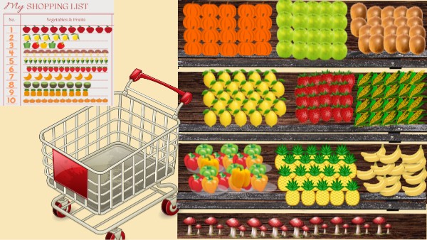 a shopping list | Genially