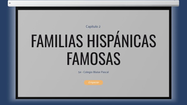 Capitulo 3 : Familias... - 5e | Genially