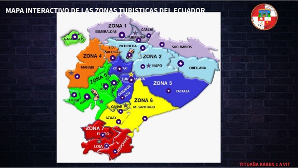 Mapa interactivo de las zonas turísticas de Ecuador | Genially