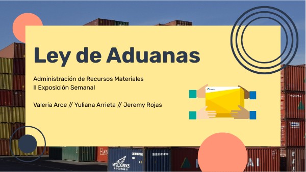 Ley De Aduanas