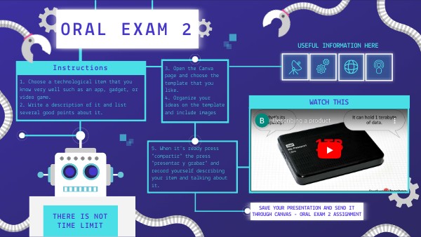 ORAL EXAM INSTRUCTIONS