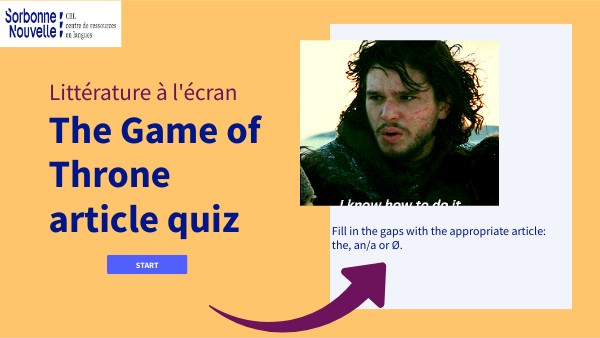 GOT article quiz