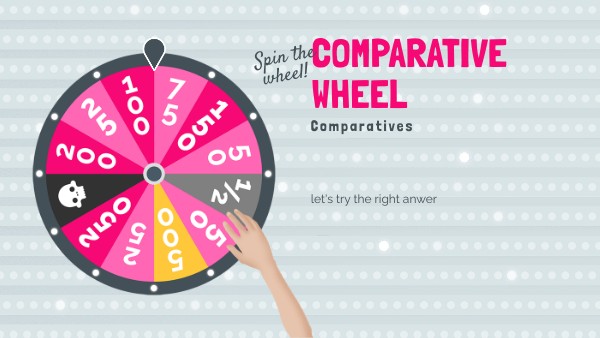 GENIAL comparative WHEEL QUIZ