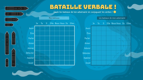 La bataille navale des verbes ! | Genially