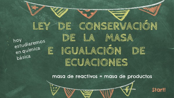 ley de conservación y ecuaciones quimicasperQuímica