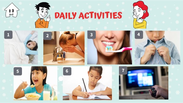 DAILY ACTIVITIES VOCABULARY AND GAMES