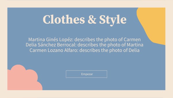 Clothes & Styles | Genially