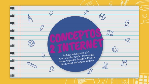 PRESENTACIÓN conceptos internet