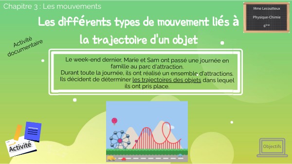 6ème - Différents types de trajectoire
