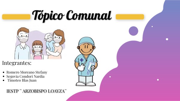 trabajo de tópico comunal