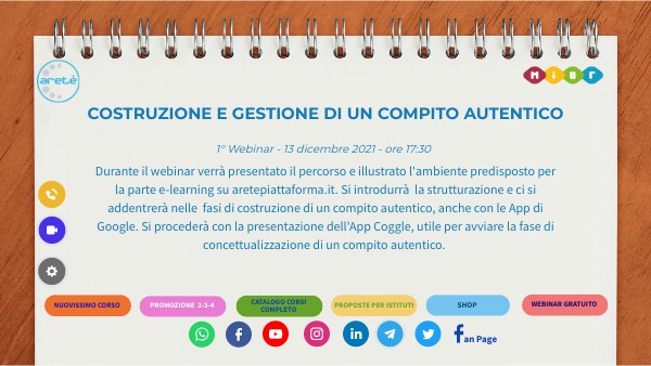 Agenda 1 Webinar di 5 - Compito autentico | Genially