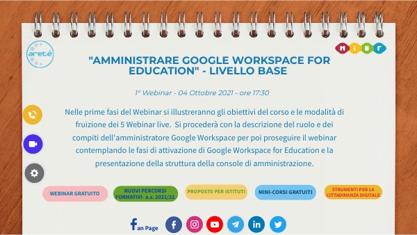 Agenda 1 Webinar di 5 -Google Workspace for Education | Genially