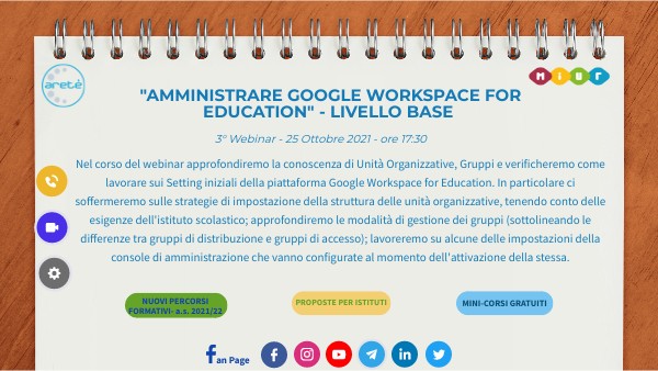 Agenda 3 Webinar di 5 -Google Workspace for Education