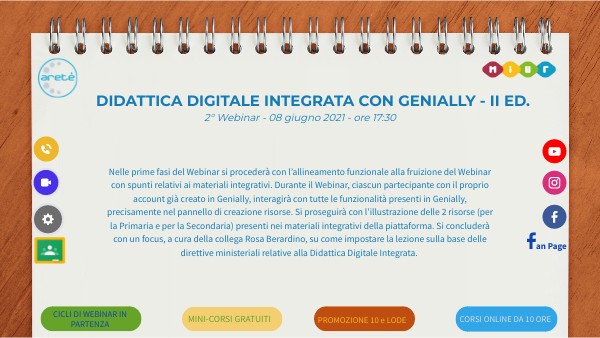 Agenda 2 Webinar di 7 - DDI con Genially