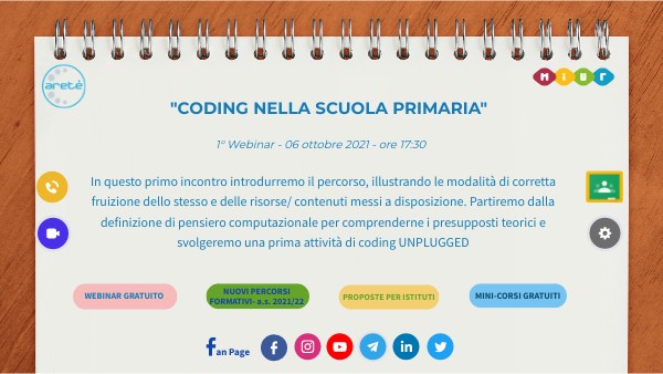 Agenda 1 Webinar di 7-Coding primaria | Genially