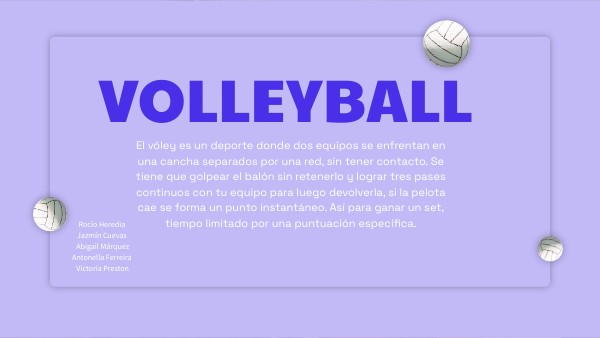 PRESENTACIÓN VOLEY | Genially