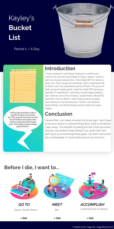 Bucket List Template