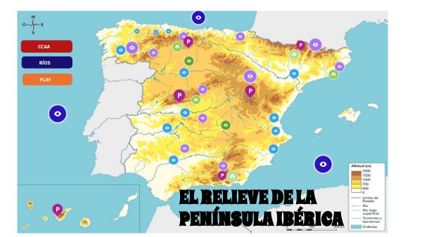 EL RELIEVE DE LA PENÍNSULA IBÉRICA | Genially