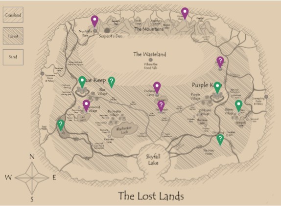 Lost Lands Adamantine Shard Map - Collected So far