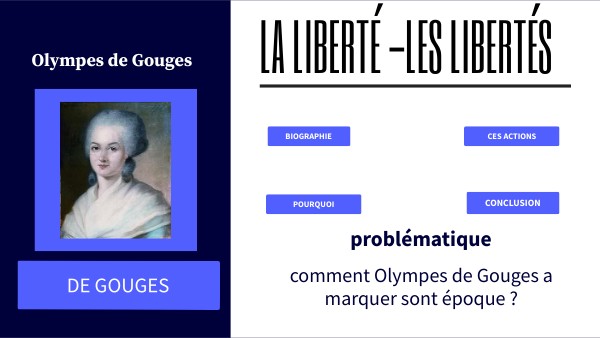 olympes de gouges | Genially