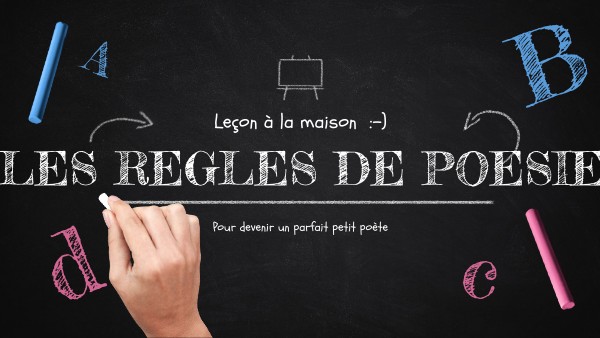 LES REGLES DE POESIE | Genially
