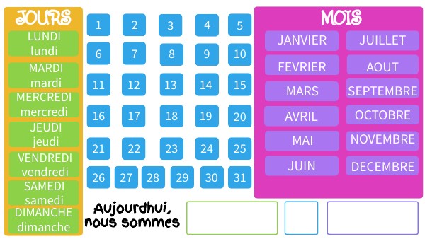 Calendrier rituel maternelle | Genially