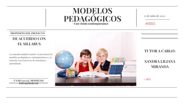 MODELOS PEDAGÓGICOS - PERIÓDICO DIGITAL