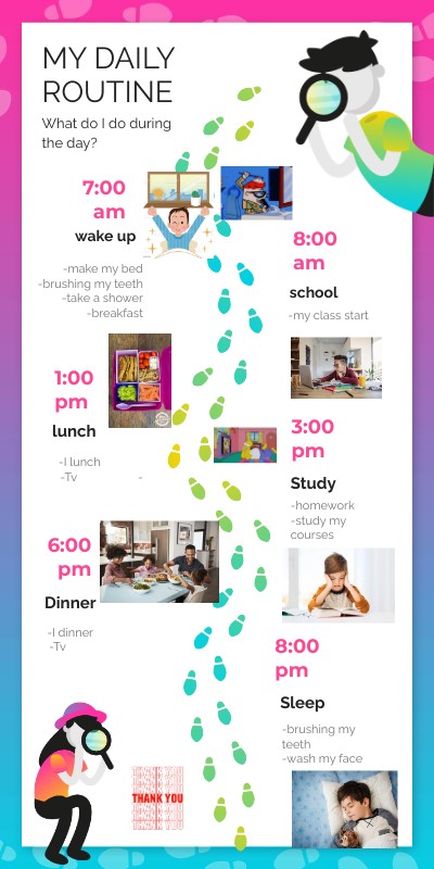 Daily routine | Genially