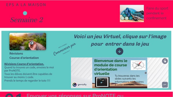 EPS à la maison - Jean Vilar - Semaine 2