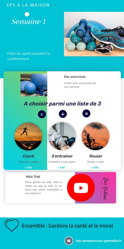 EPS à la maison - Jean Vilar - Semaine 1 | Genially