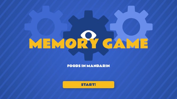 MEMORY GAME - FOODS IN MANDARIN | Genially