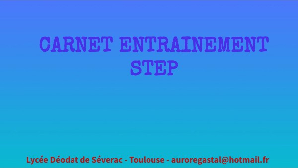 CARNET STEP