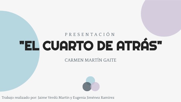 PRESENTACIÓN EL CUARTO DE ATRÁS | Genially