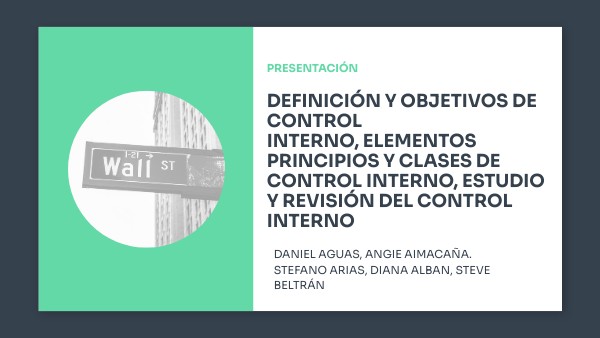 CONTROL INTERNO | Genially