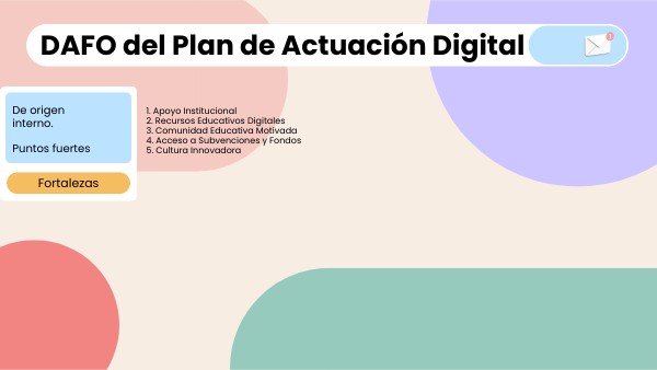 DAFO del Plan de Actuación Digital | Genially